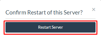 Restart your server from SetupServer.io - SetupServer.io