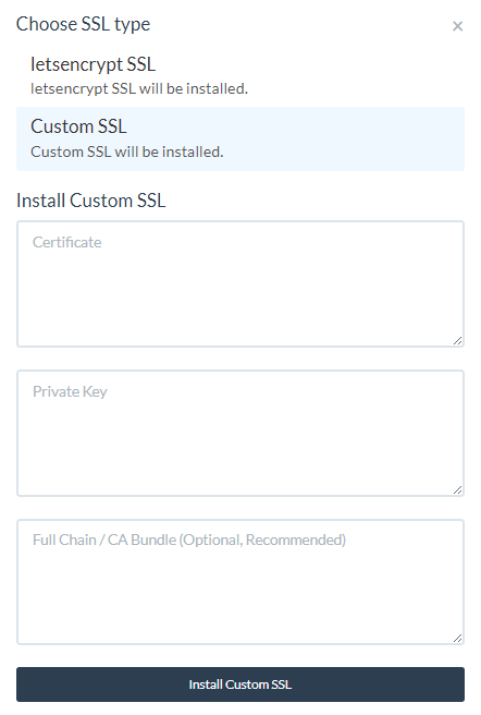 Enable SSL from SetupServer.io - SetupServer.io