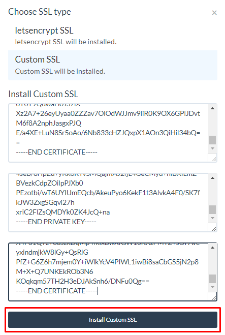 Enable SSL from SetupServer.io - SetupServer.io