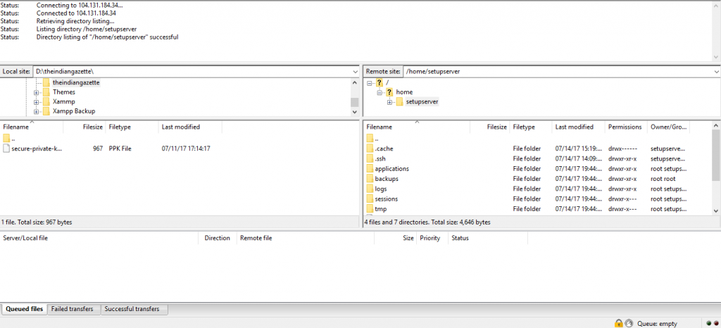 Edit server files using FileZilla - SetupServer.io