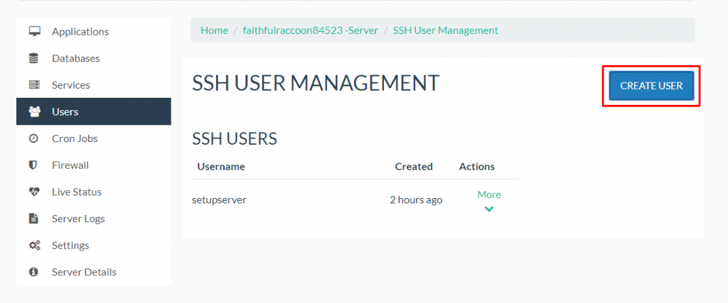 Manage SSH Users from SetupServer - SetupServer.io