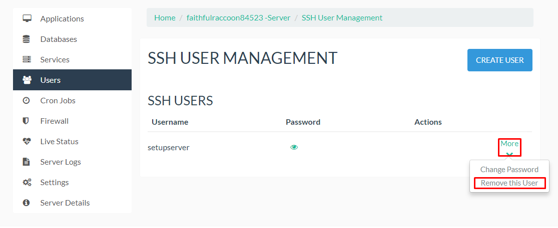 Manage SSH Users from SetupServer - SetupServer.io